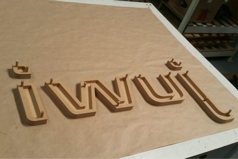 CNC cut out MDF letters - Commex Concepts